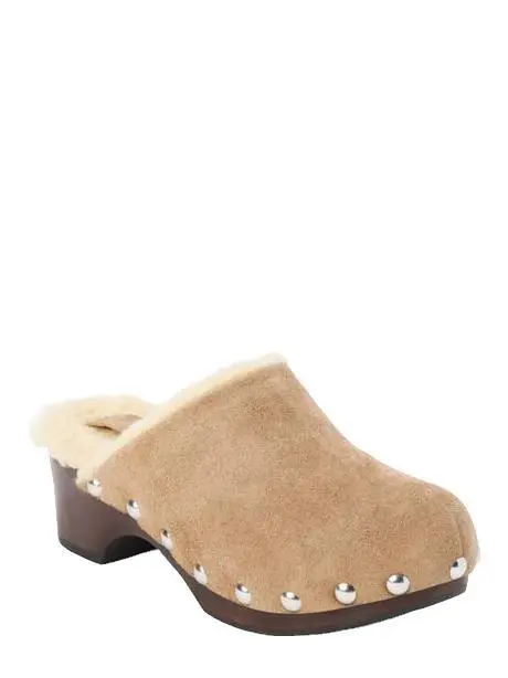 Matisse Mayfair Faux Shearling-lined Clogs - Taupe