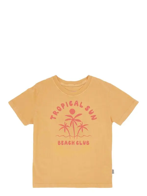 FEATHER 4 ARROW Tropical Sun Graphic T-shirt - Gold Dust