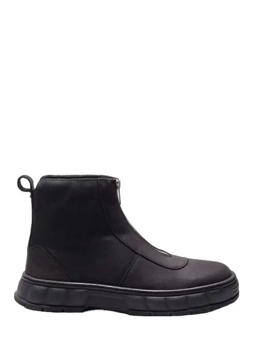 A. VEER Vanta Zipper Boot - Black Nubuck