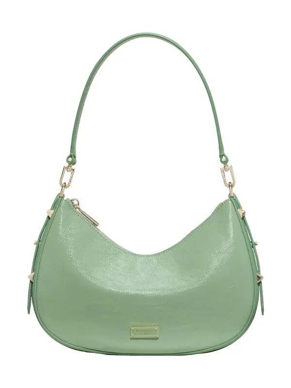 Kate Spade New York Crinkle Patent Leather Convertible Shoulder Bag - Crisp Sage