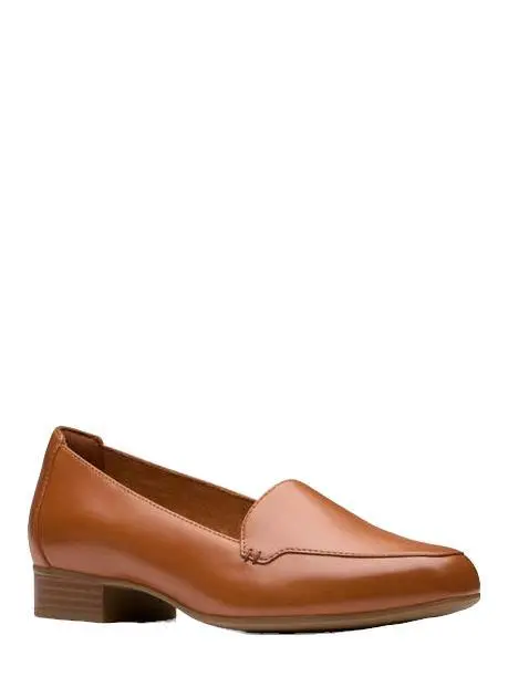 Clarks Krystine Lily Leather Pumps - Tan Leather