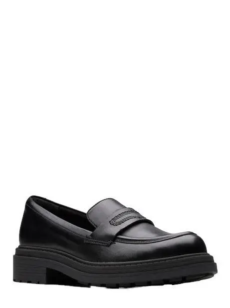 Clarks Orinoco Edge Loafer - Black Leather