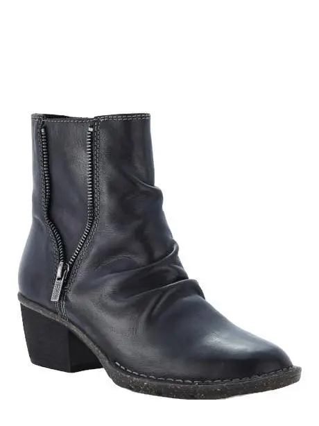 Clarks Kastela Zip-up Bootie - Black Leather
