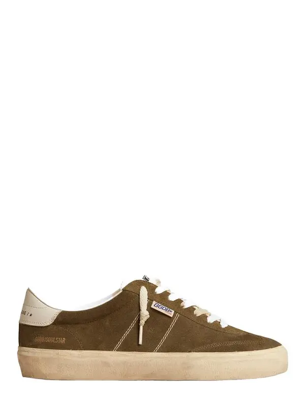 Golden Goose Soul Star Low-top Sneakers - Olive Green/white/milk