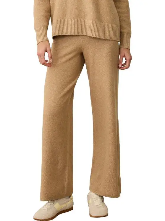 Marine Layer Chalet Knit Straight Leg Pants - Toffee