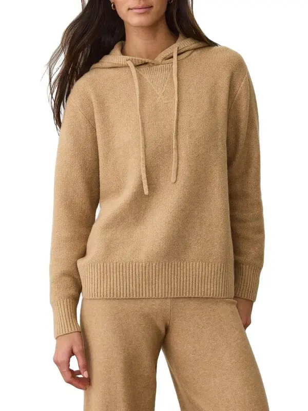 Marine Layer Chalet Knit Hoodie - Toffee