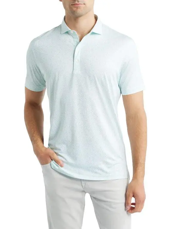 Johnnie-o Prawn Performance Jersey Polo - Cilantro