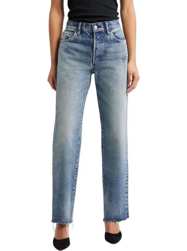 Moussy Vintage Ravencrest Straight-leg Jeans - Blue