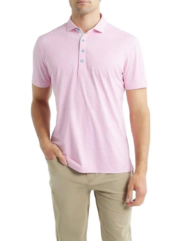 Johnnie-o Parson Performance Jersey Polo - Punch