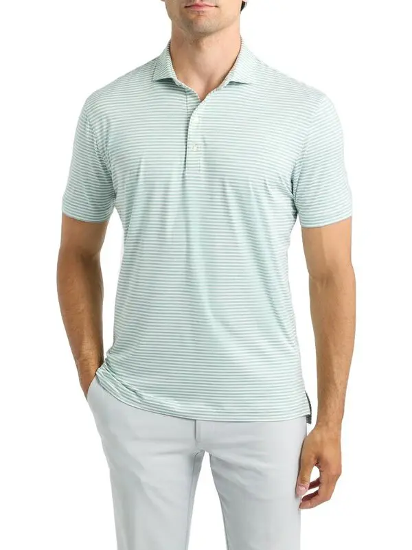 Johnnie-o Seymour Stripe Featherweight Performance Polo - Sublime