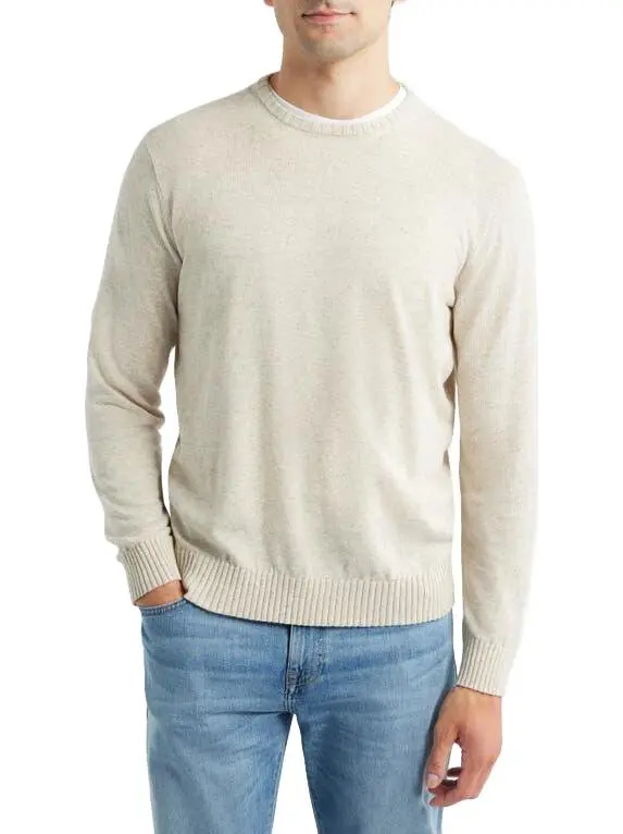 Johnnie-o Albus Neppy Crewneck Sweater - Barley