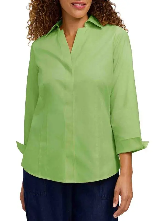 Foxcroft Taylor Fitted Non-iron Shirt - Mojito Green