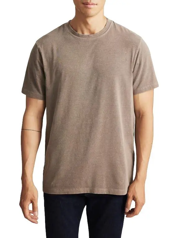 MAVI Cotton Blend Crewneck T-shirt - Shitake