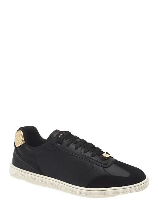Versace Greca Court Sneakers - Black Antracite Gold