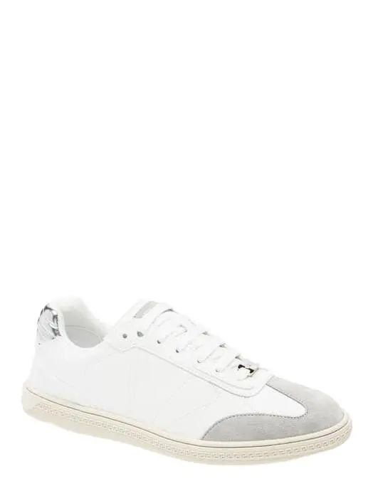Versace Greca Court Sneakers - Pearl Grey White Silver