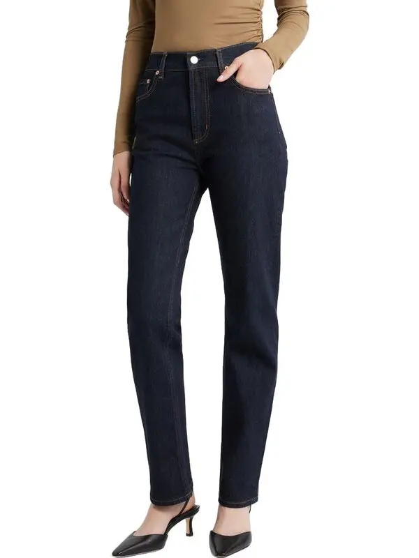 Rails Topanga High-waist Straight-leg Jeans - Midnight Blue