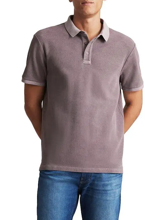 MAVI Solid Cotton Piqué Polo - Flint