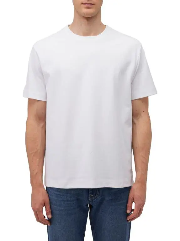 MAVI Solid Cotton Blend Crewneck T-shirt - White