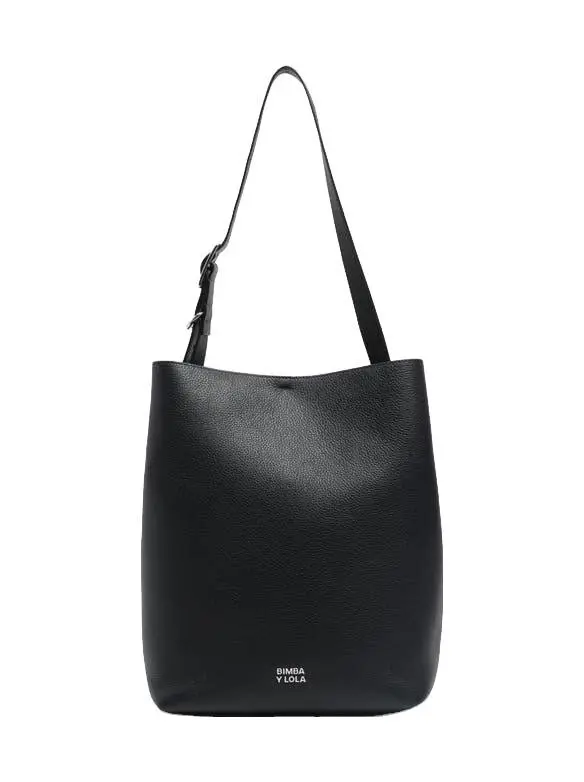 Bimba Y Lola High Leather Carlino Bag - Black