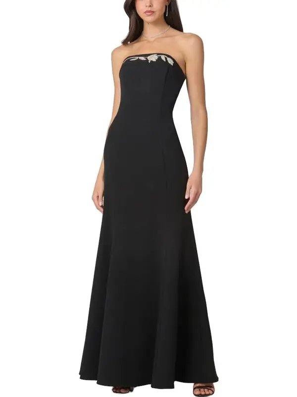Shoshanna Midnight Phillippa Stretch Crepe Dress - Jet