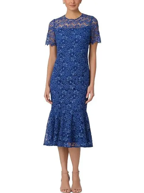 Shoshanna Poppi New Paltz Lace Dress - Navy