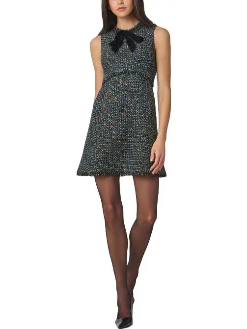 Shoshanna Alicia Downing Tweed Mini Dress - Jet Multi