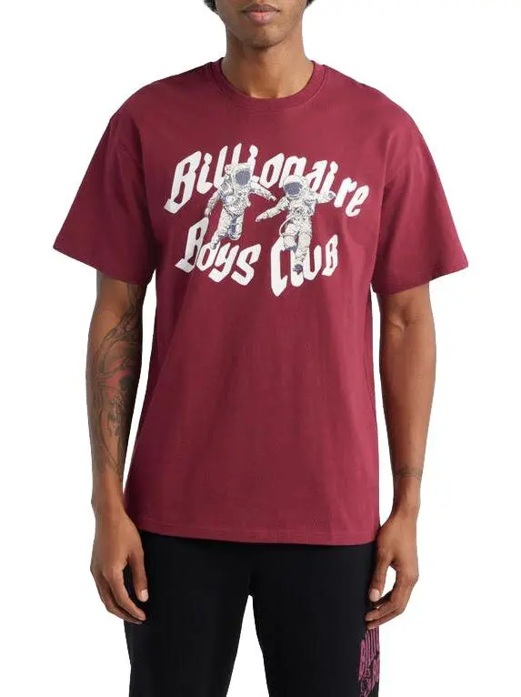 BILLIONAIRE BOYS CLUB Bb Flyers Astronaut Cotton Graphic T-shirt - Rhododendron