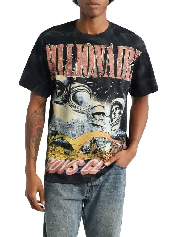 BILLIONAIRE BOYS CLUB Rushmore Cotton Graphic T-shirt - Black