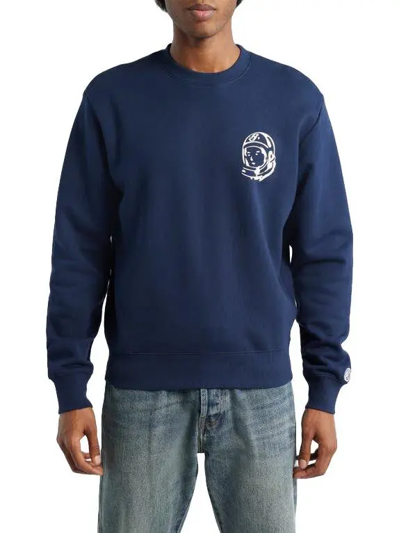 BILLIONAIRE BOYS CLUB Bb Helmet Crewneck Sweatshirt - Navy Blazer