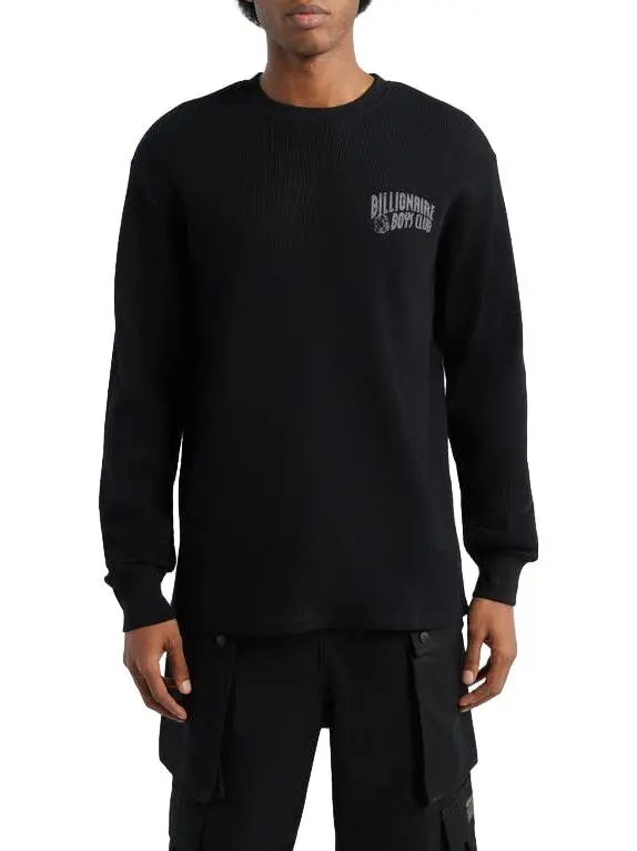 BILLIONAIRE BOYS CLUB Thermal Knit Sweatshirt - Black