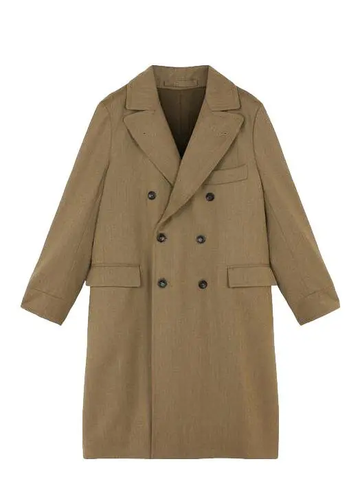 FORTELA Serwilliam Wool Double-breasted Coat - Green