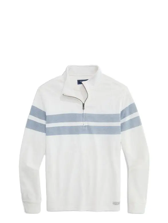 Vineyard Vines Coastline Quarter Zip Pullover - Marsh/moonshine