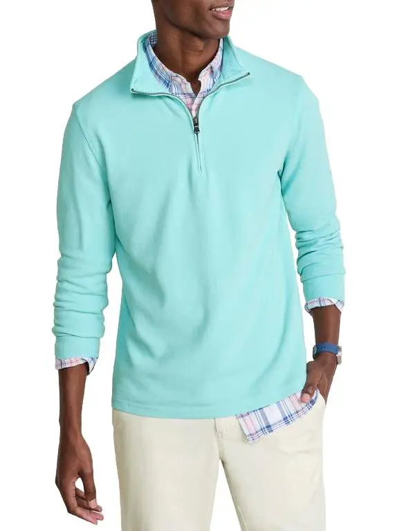 Vineyard Vines Coastline Quarter Zip Pullover - Sea Splash