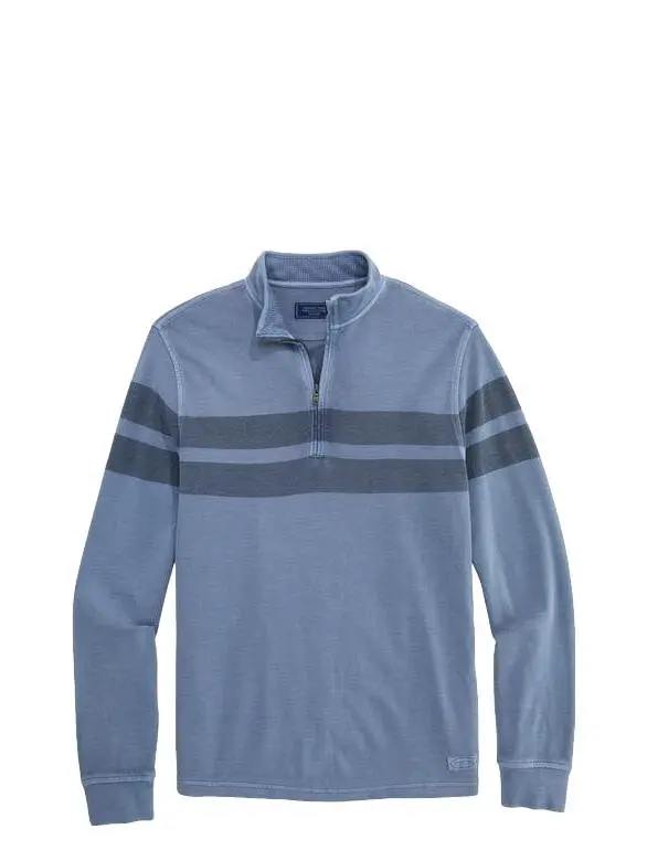 Vineyard Vines Coastline Quarter Zip Pullover - Summer Evening/navy