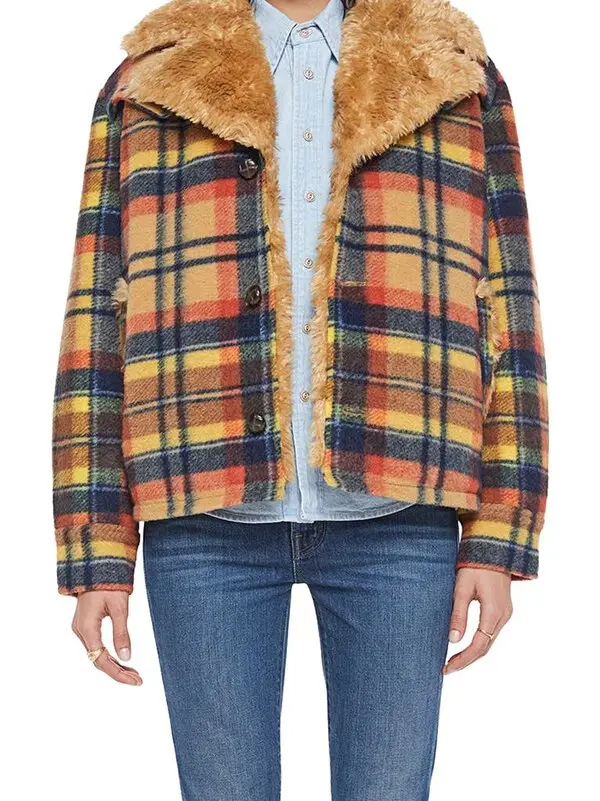 MOTHER The After School Special Faux Fur Lined Jacket - Strike A Chord