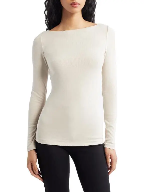 ARTLESS FOREVER Lane Boat Neck Top - Stone