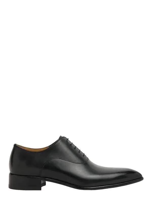 CHRISTIAN LOUBOUTIN Pelvis Leather Oxford Shoes - Black