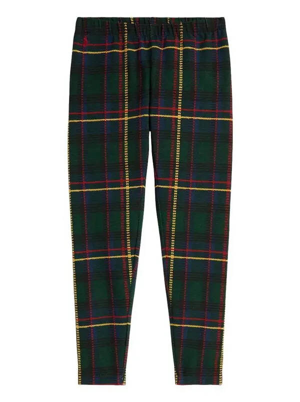 Polo Ralph Lauren Plaid Stretch Jersey Leggings - Winter Valley Plaid