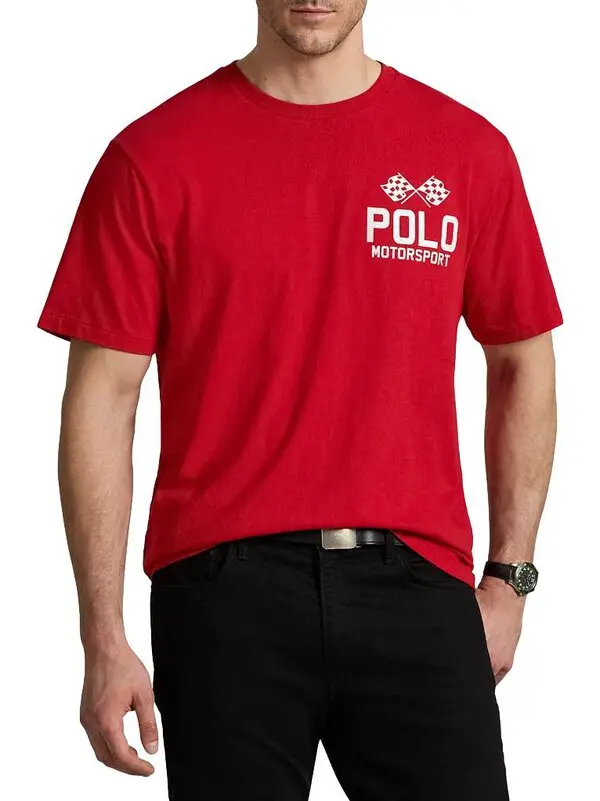 Polo Ralph Lauren Big & Tall Motorsport Graphic Tee - Rl2000 Red