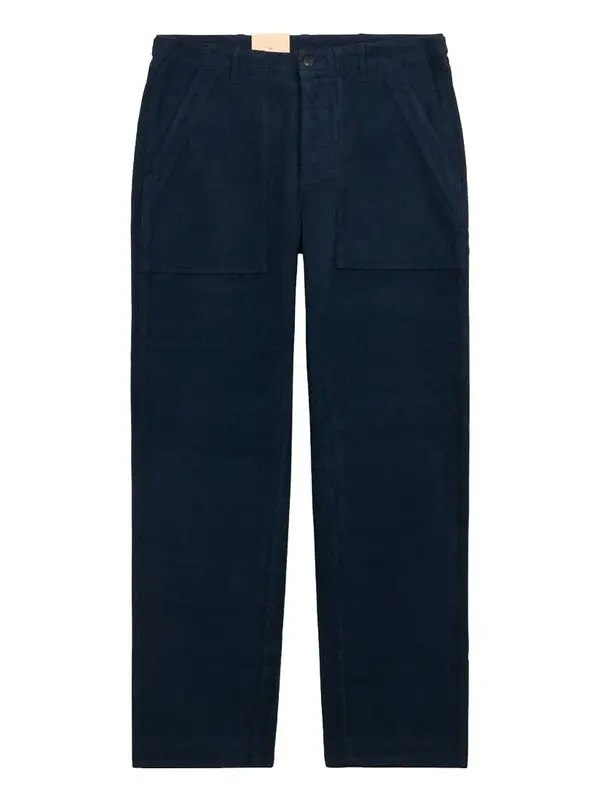FORTELA Corduroy Fatigue Trousers - Blue