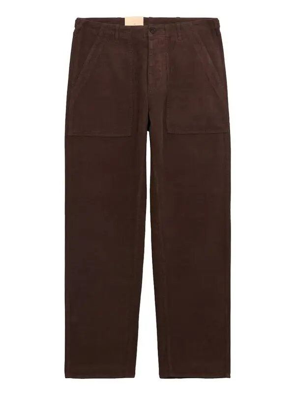 FORTELA Corduroy Fatigue Trousers - Brown