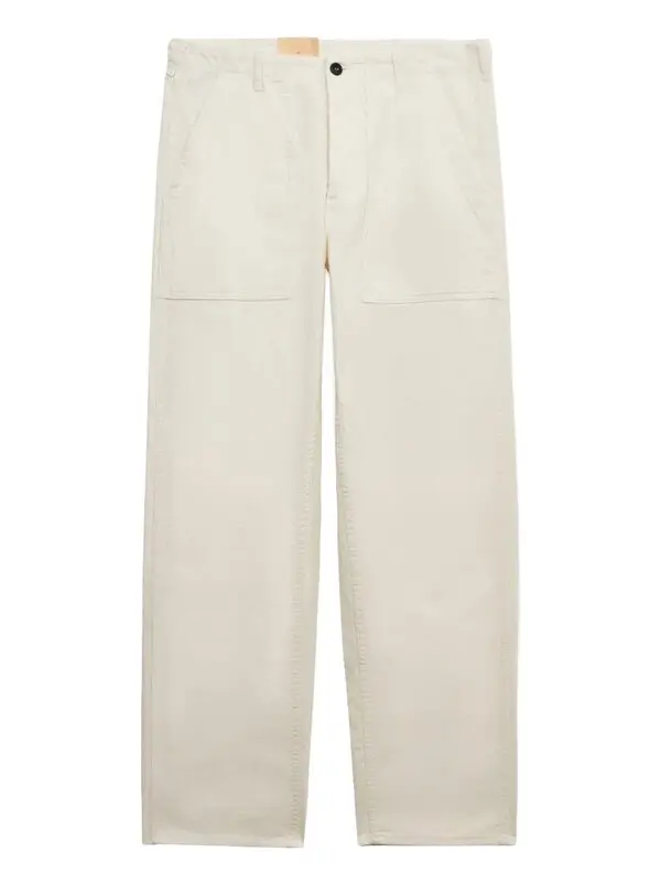 FORTELA Corduroy Fatigue Trousers - Off White