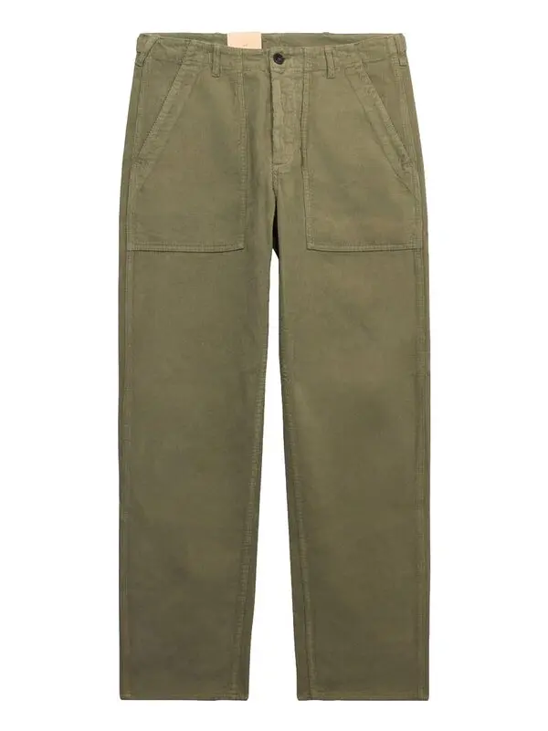 FORTELA Corduroy Fatigue Trousers - Olive