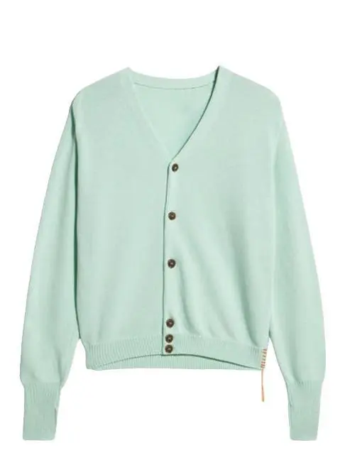 FORTELA Oliver Cotton Knit Cardigan - Turquoise