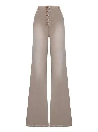PCFG Pure Cotton Flare Denim Pant - Blue