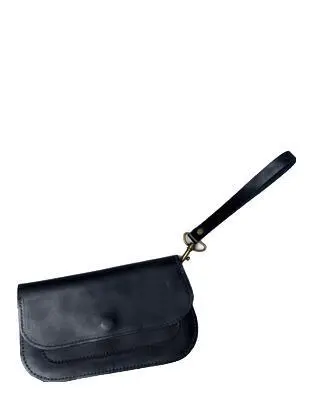 SUTISANA USA Leather Wristlet Wallet - Navy