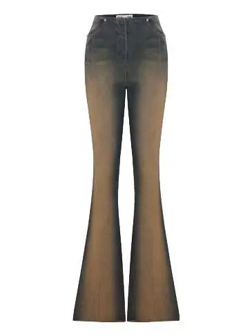 PCFG Coated Flare Pants - Blue