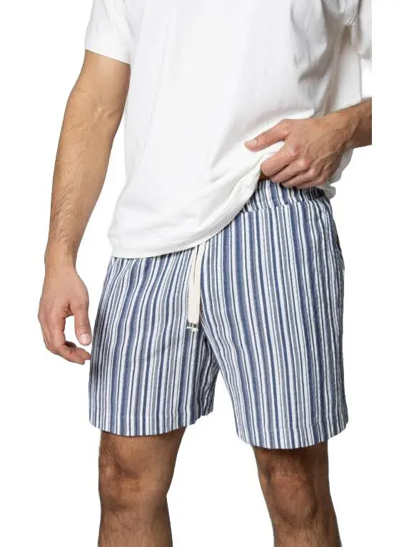 LEISURE LAB Boca Striped Shorts - Horizon