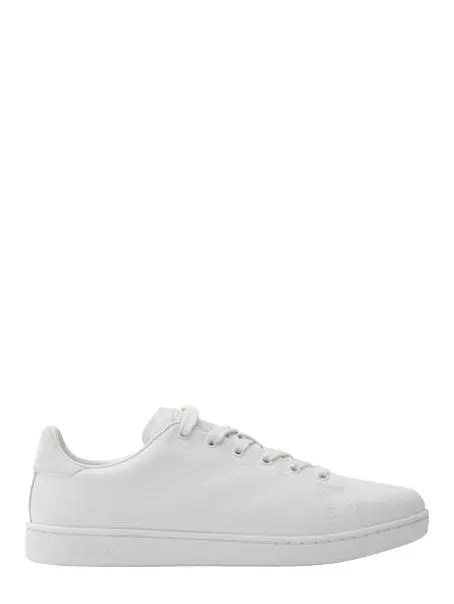 Burberry Embossed Check Leather Set Sneakers - Porcelain White
