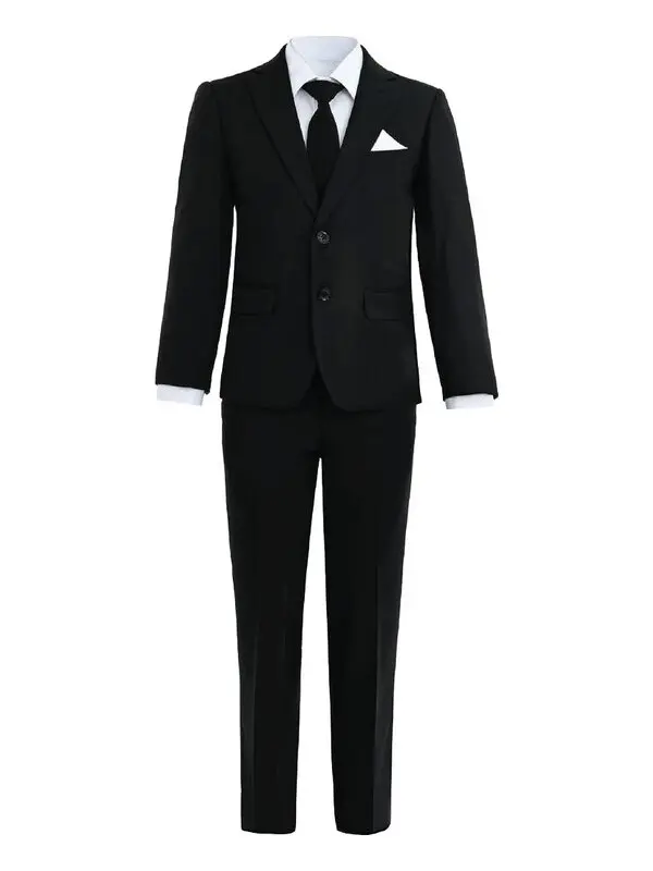MOUSTACHE Suit And Tie Set - Black